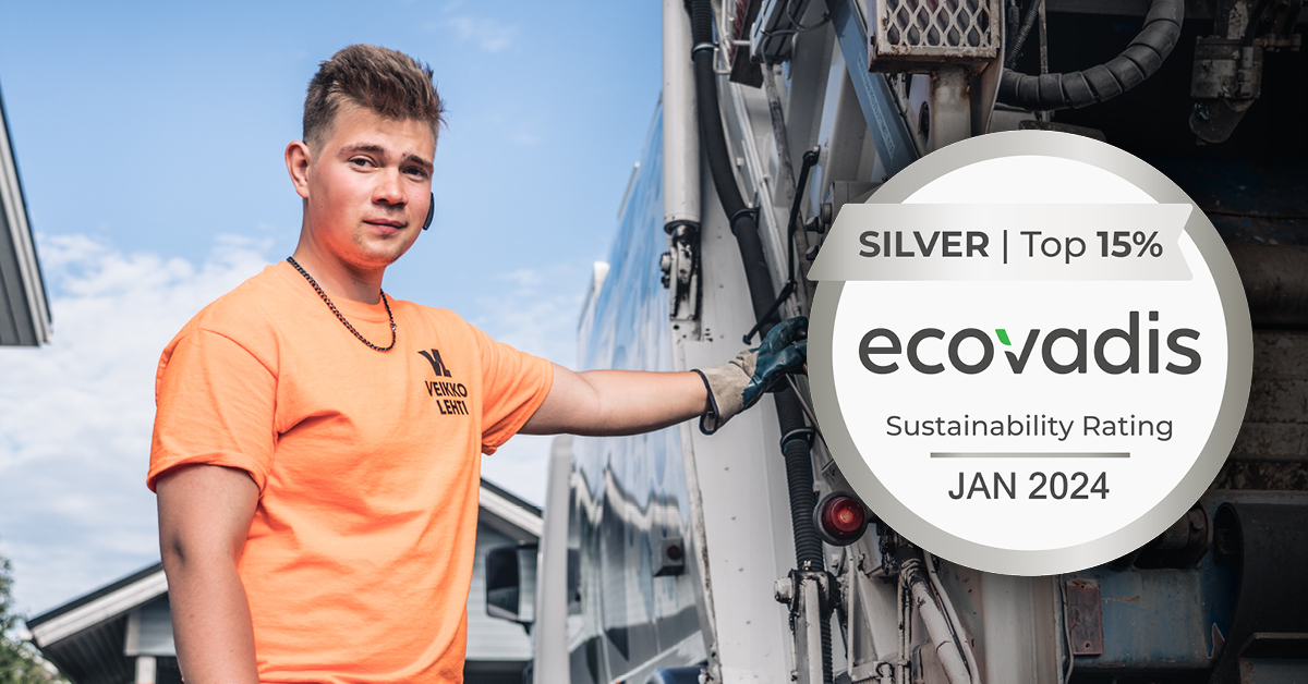 Veikko Lehdelle hopeatason vastuullisuusluokitus EcoVadis-arvioinnissa - Veikko Lehti